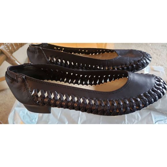 David Tate | Shoes | David Tate Black Leather Pam Flat Womensdress Shoe ...